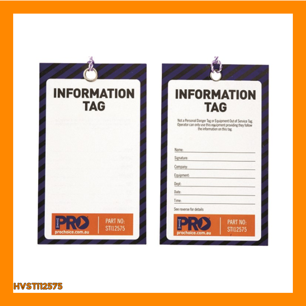 PRO SAFETY - SAFETY TAGS (MULTI OPTIONS) – HVWH